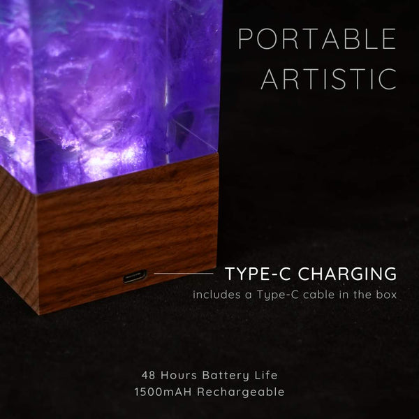 The Galaxy Cube™ - Purple Handmade Luxury Bulbs & Lighting – Space Artsy